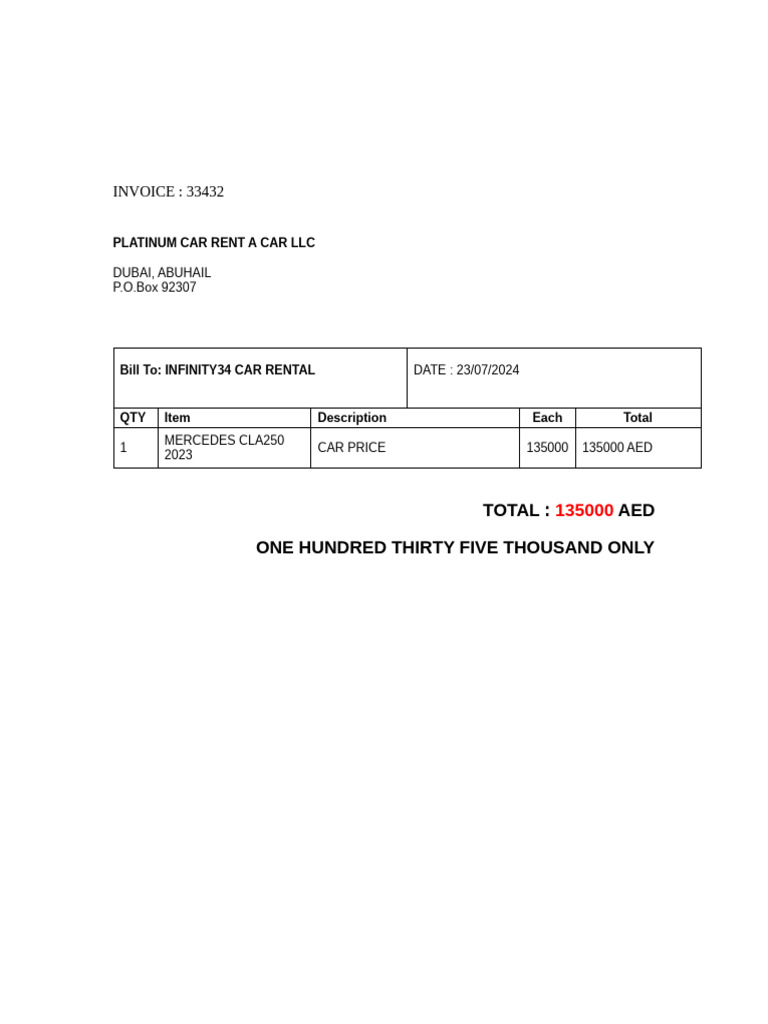 Infinty Bmw Bill | PDF