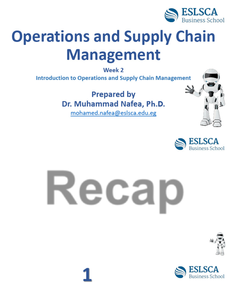 Operations and Supply Chain Management WEEK 2 | PDF | Forecasting | Moving Average