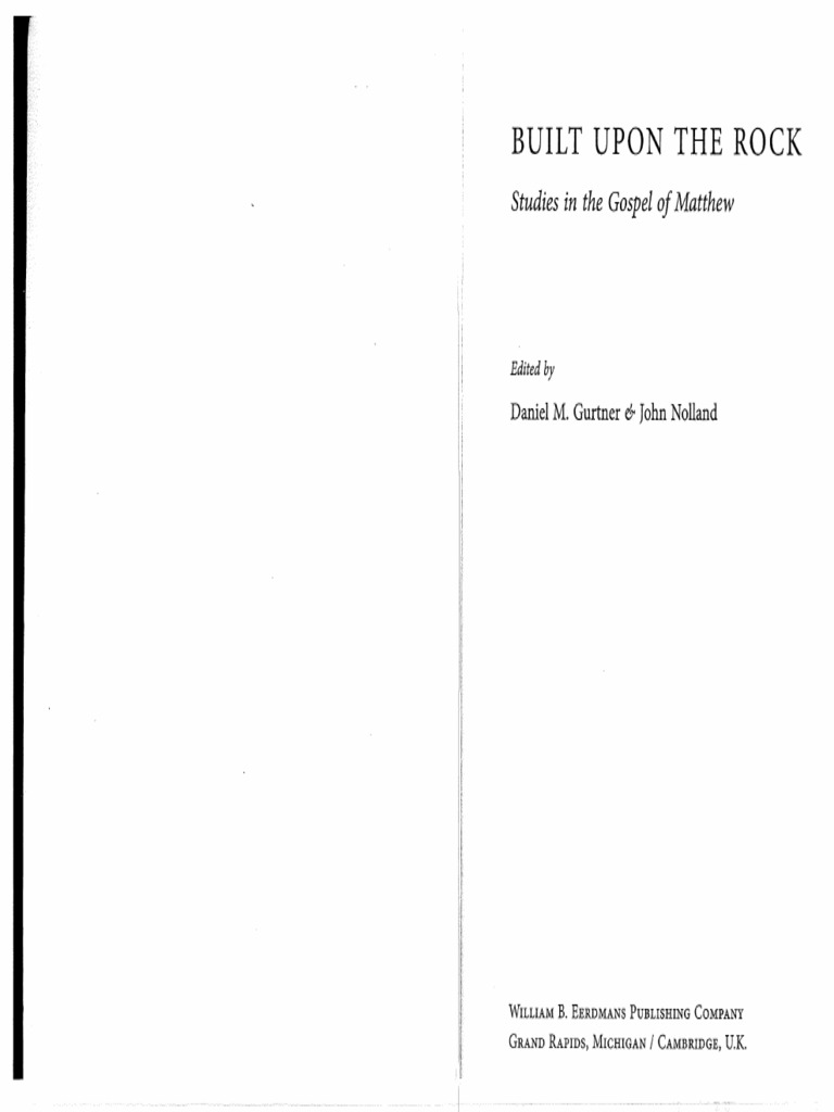 Built Upon A Rock | PDF