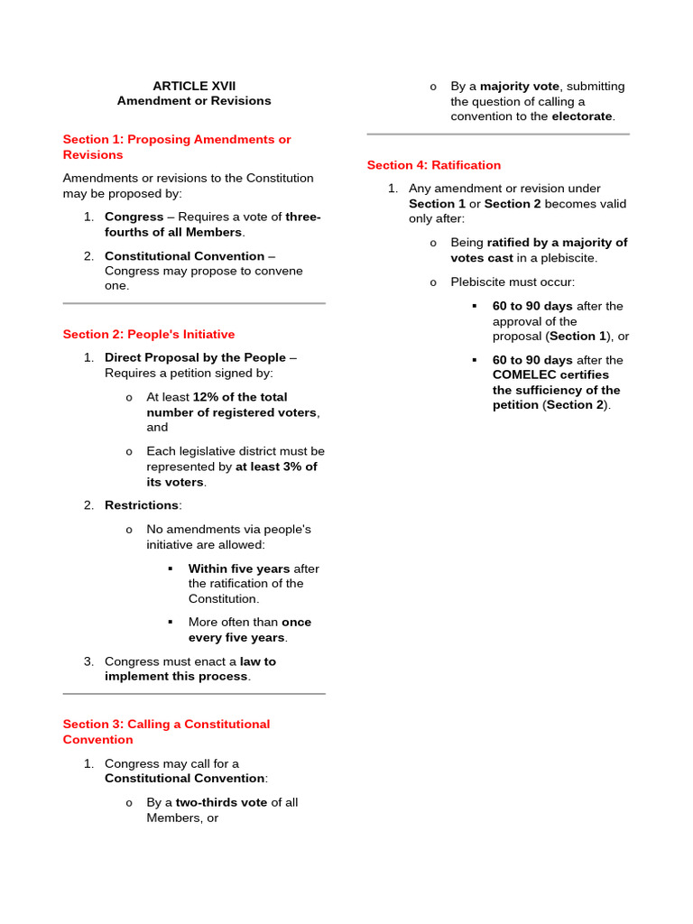 Constitutional Amendments and Commissions | PDF | Constitutional ...