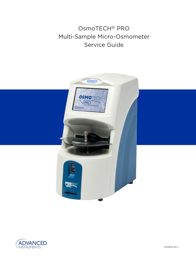 Osmotech Pro | PDF | Electrical Connector | Calibration