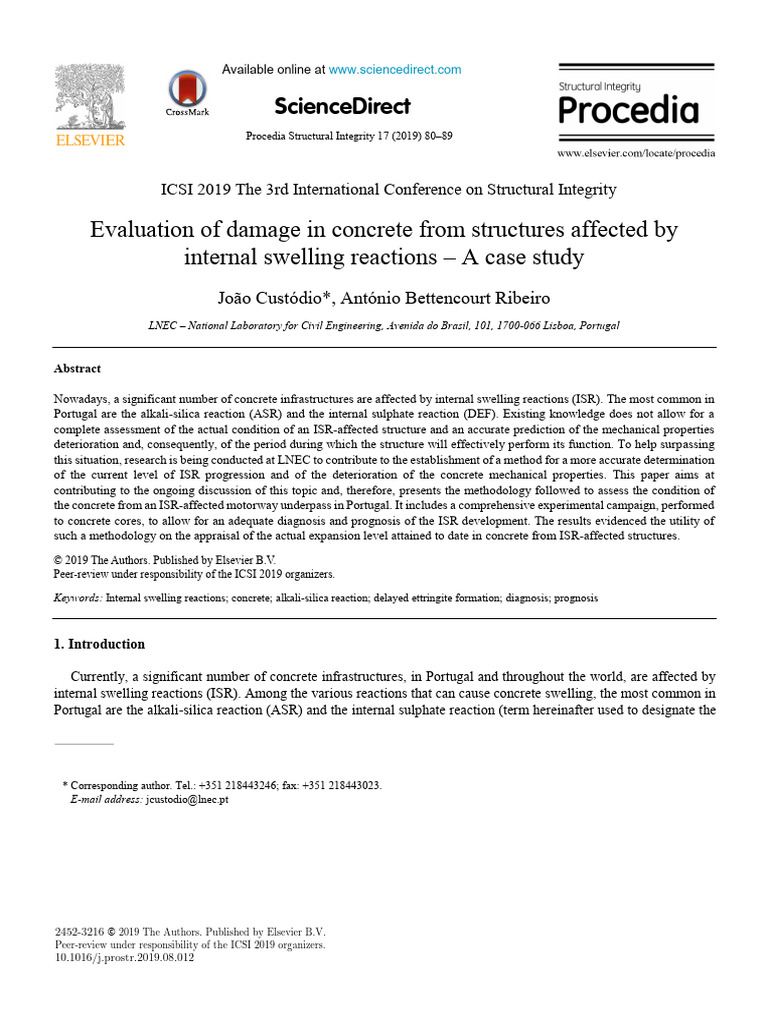 Assessing Concrete Damage from ISR | PDF | Young's Modulus | Physical ...