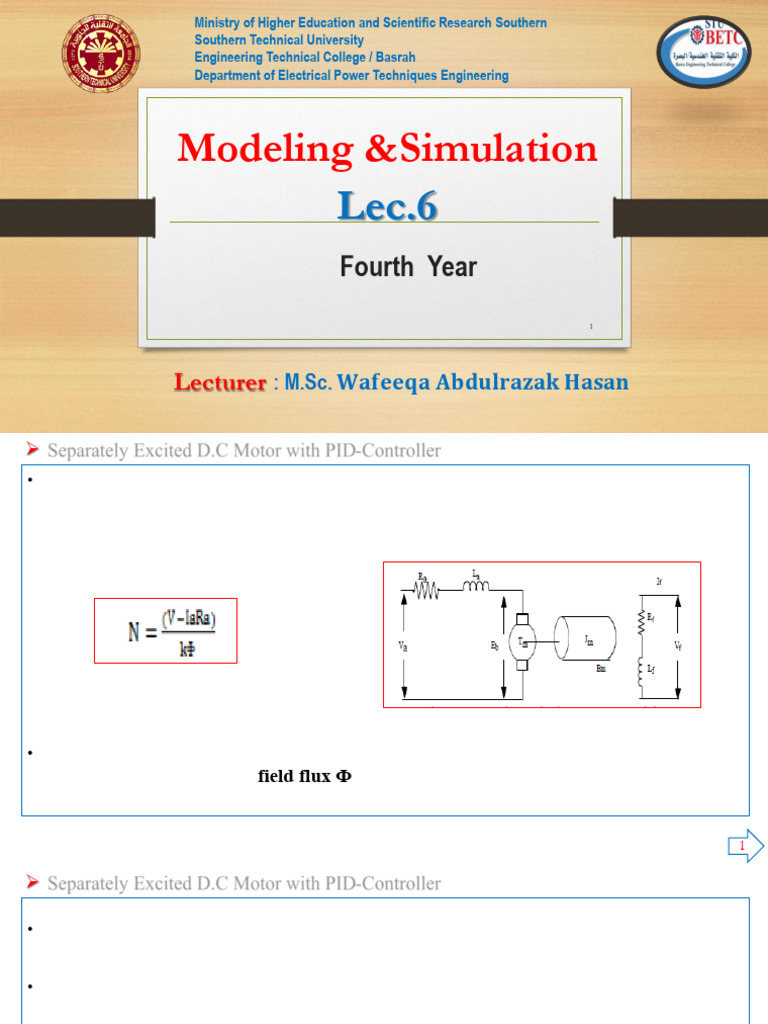 Lec.6 Modeling&Simulation | PDF | Inductor | Electricity