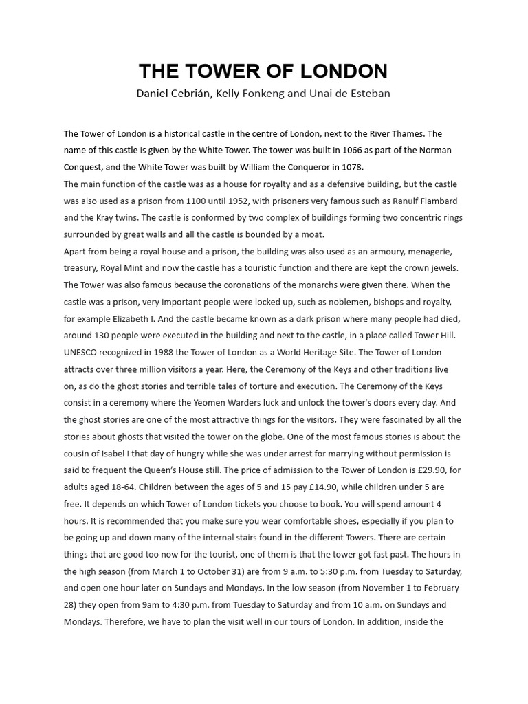 THE TOWER OF LONDON | PDF