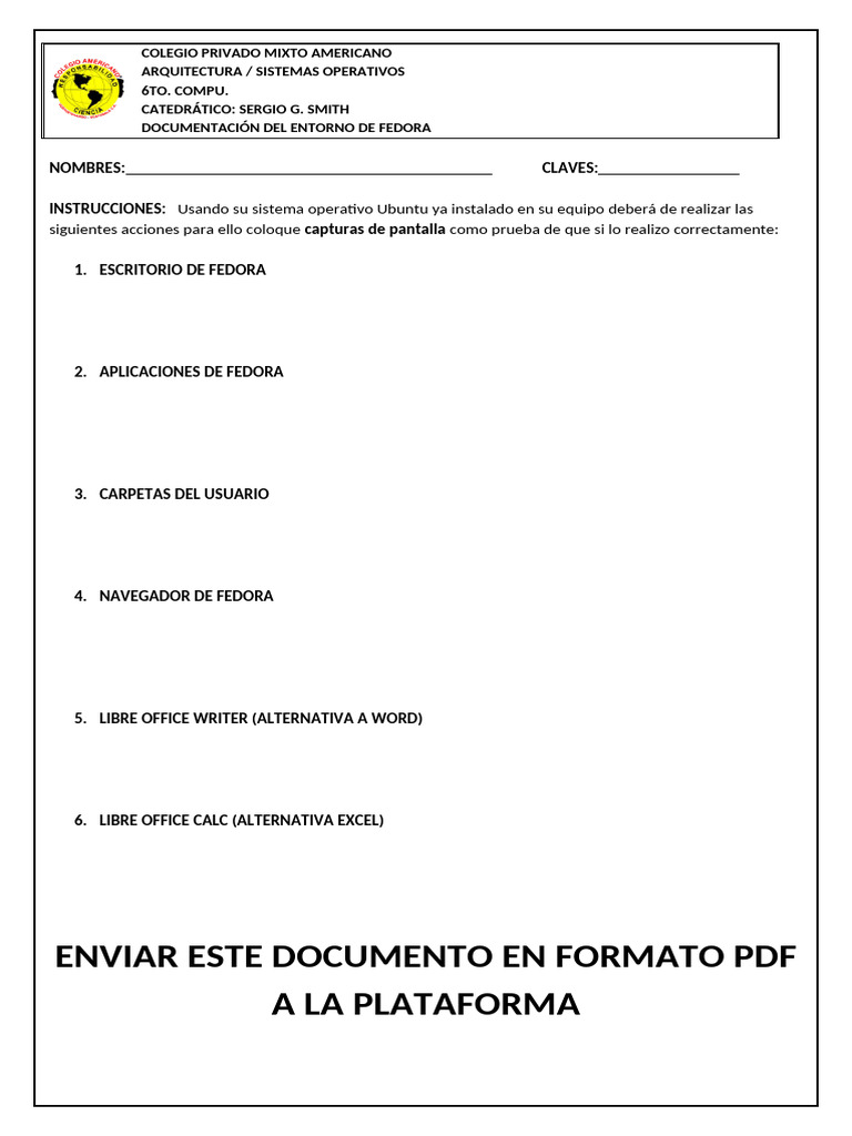 ENTORNO DE FEDORA | PDF