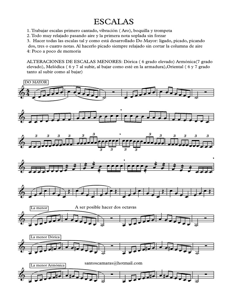 ESCALAS Partitura Completa | PDF