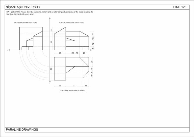 WEEK 9 - Paraline Drawings - SW2 A3 PAPER | PDF