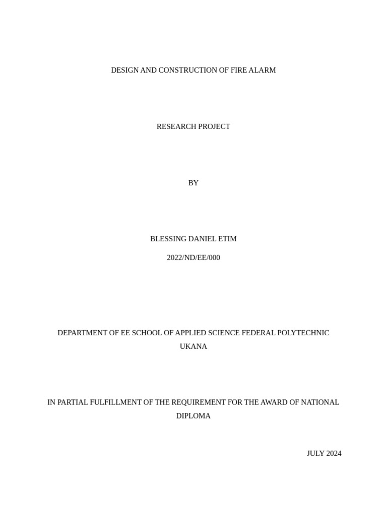 Fire Alarm System Design and Construction | PDF | Security Alarm | Fire ...