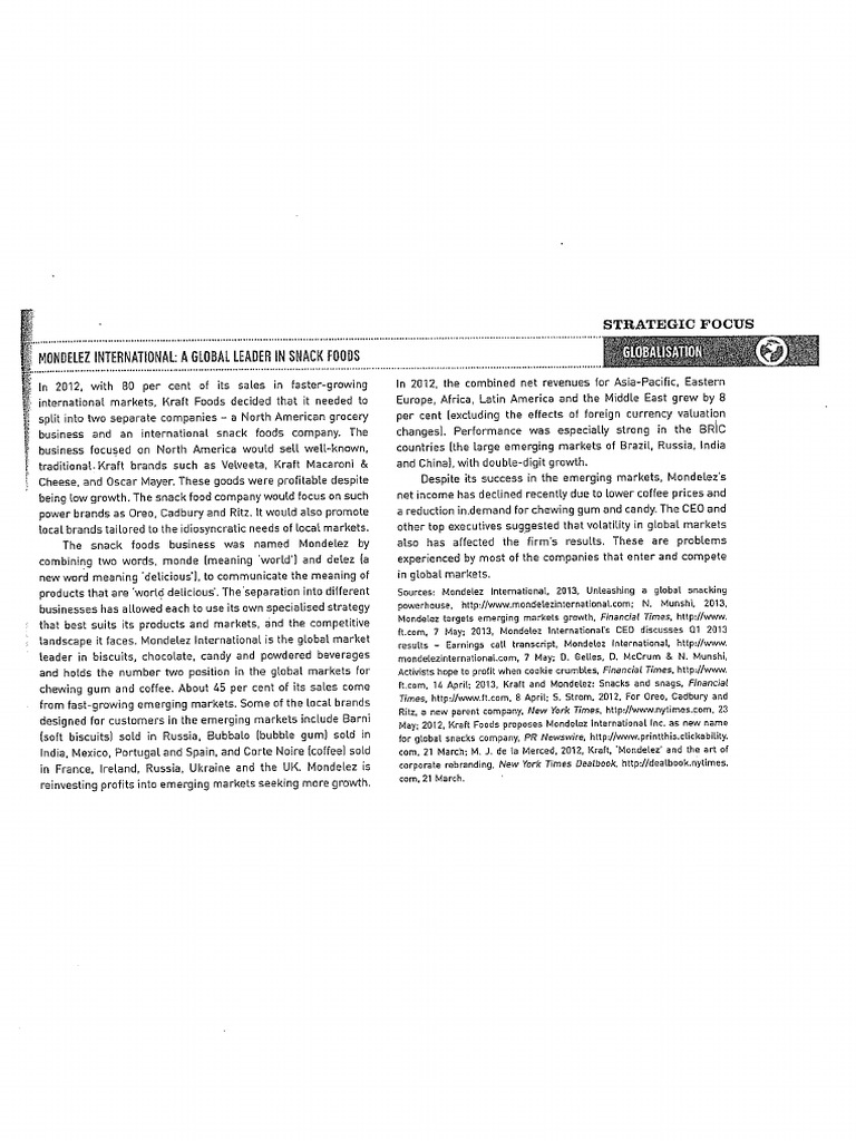 Mondelez Case Study | PDF