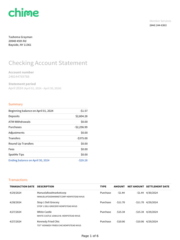 CarolinaRA Pty Ltd Account Statement | PDF | Delicatessen | Financial ...