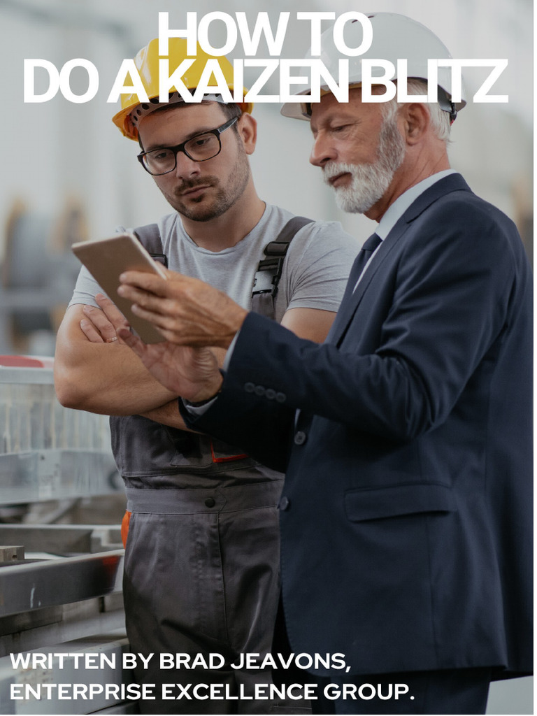 SALE-F-10 How To Conduct A Kaizen Blitz | PDF | Goal | Lean Manufacturing