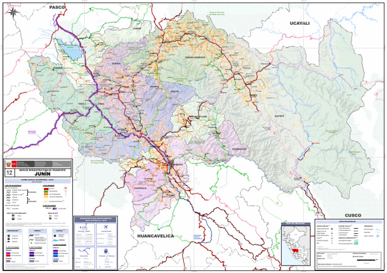 Mapa de Infraestructura de Transporte de Junín | PDF