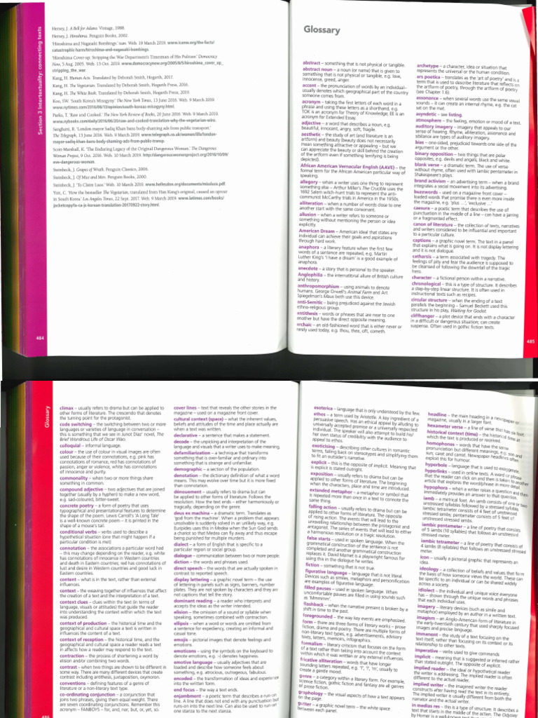 Lang_Lit Glossary (2) | PDF | Poetry