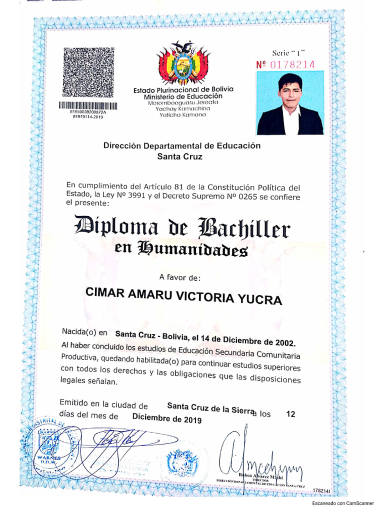 Cimar Amaru Victoria Yucra UPDS | PDF