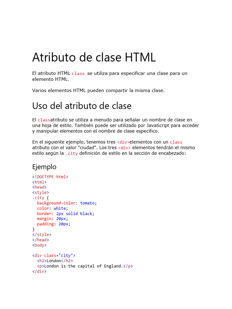 Capitulo 16. Clases | PDF | HTML | Red mundial