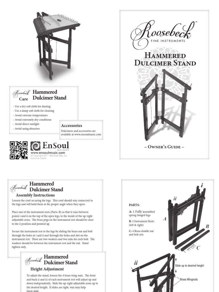 Hammered Dulcimer Stand Guide Web | PDF | Nut (Hardware)