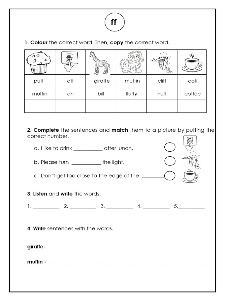 FF Worksheet | PDF