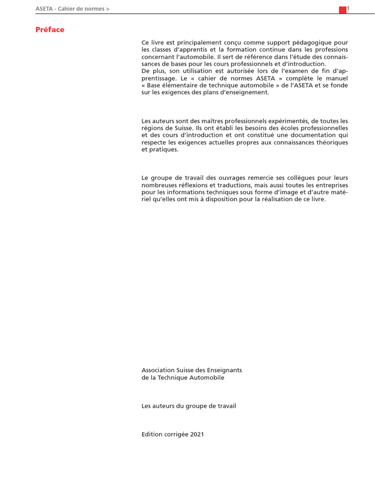 ASETA 0 CahierNormes F c21 | PDF | Vis de fixation