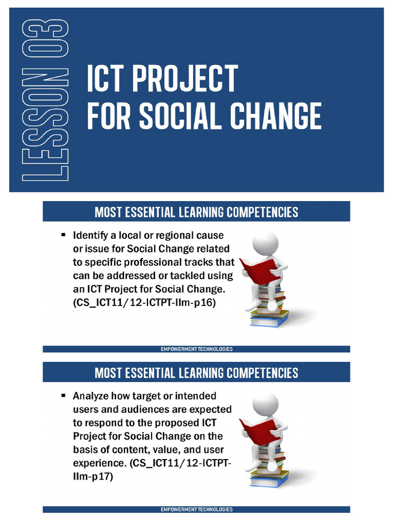 Quarter 2 Lesson 03 ICT Project For Social Change SY2023 2024 | PDF ...