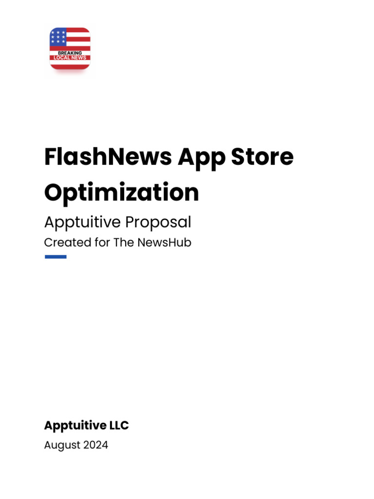 FlashNews App Store Growth Proposal (2024) | PDF | Search Engine Optimization | Mobile App