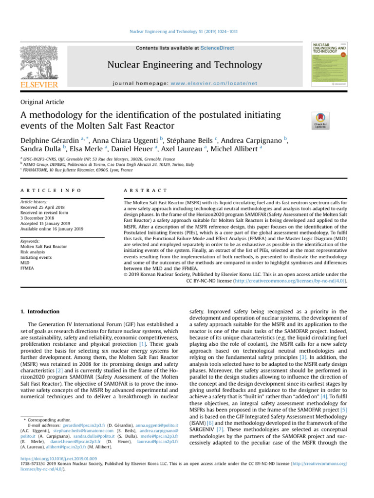 A Methodology For The Identification of The Postulate - 2019 - Nuclear ...