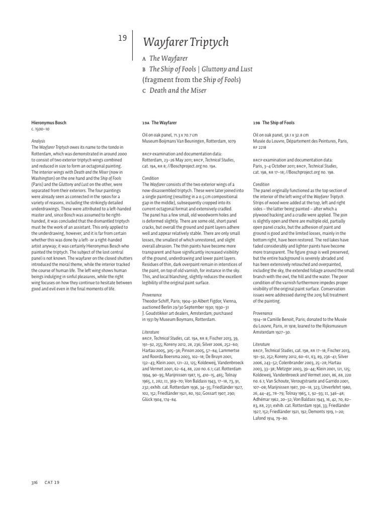 Hieronymus Bosch's Wayfarer Triptych Analysis | PDF