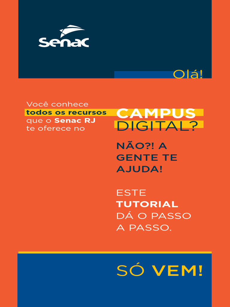 Tutorial do Campus Digital Senac RJ | PDF | Informática | Programas