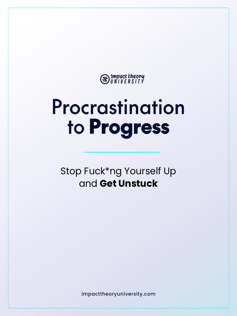6 Steps to Get Unstuck in Life | PDF | Mindset | Thought