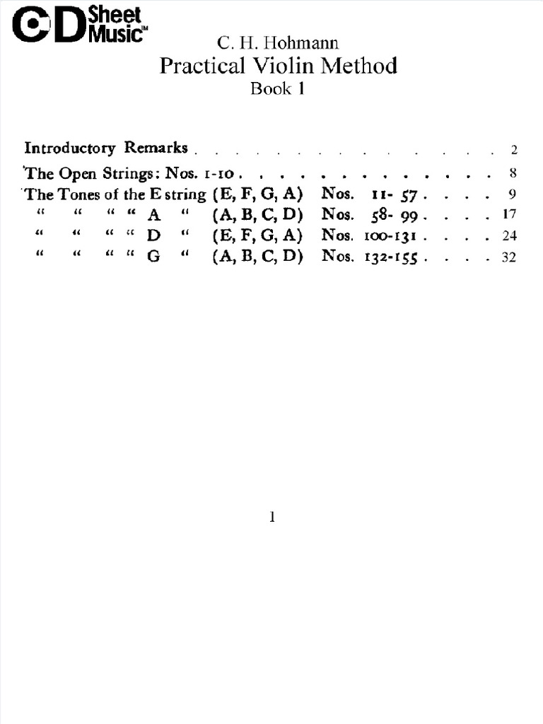 Violin Metodo Hohmann | PDF