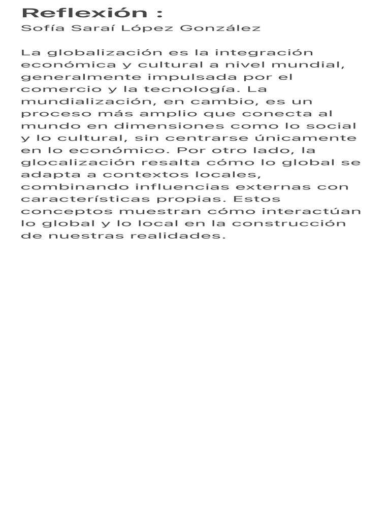 Reflexión :.pdf | PDF