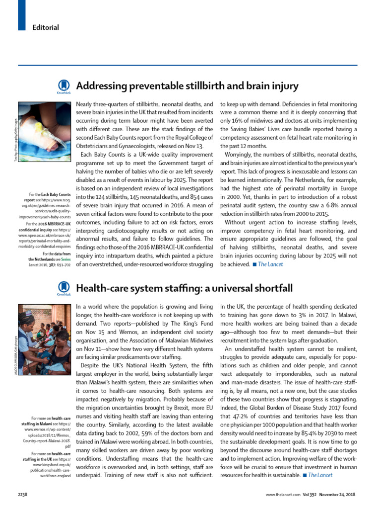 Health Workforce Shortages in Malawi & UK | PDF | Childbirth | Infant ...