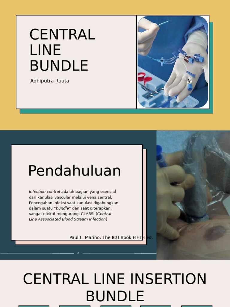 Central Line Infection Control Bundle | PDF | Medicine | Clinical Medicine