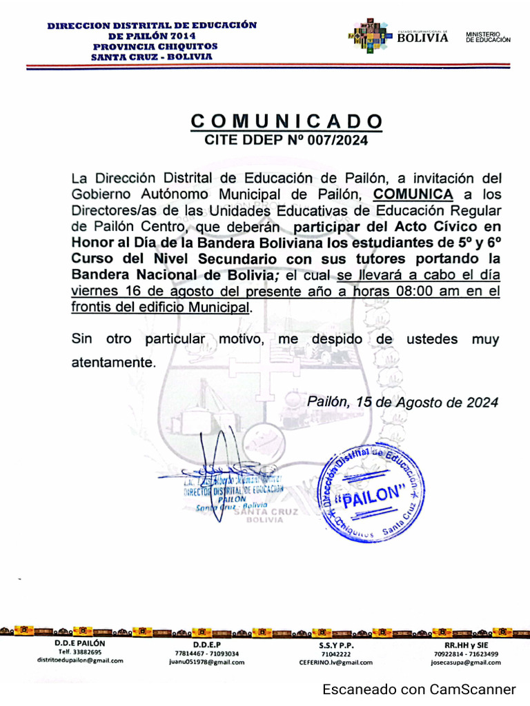 comunicado DDEP | PDF