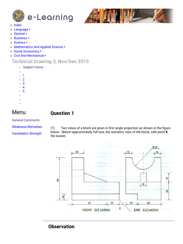 Technical Drawing 3, Nov_Dec 2015 FREEHAND SKETCHING | PDF