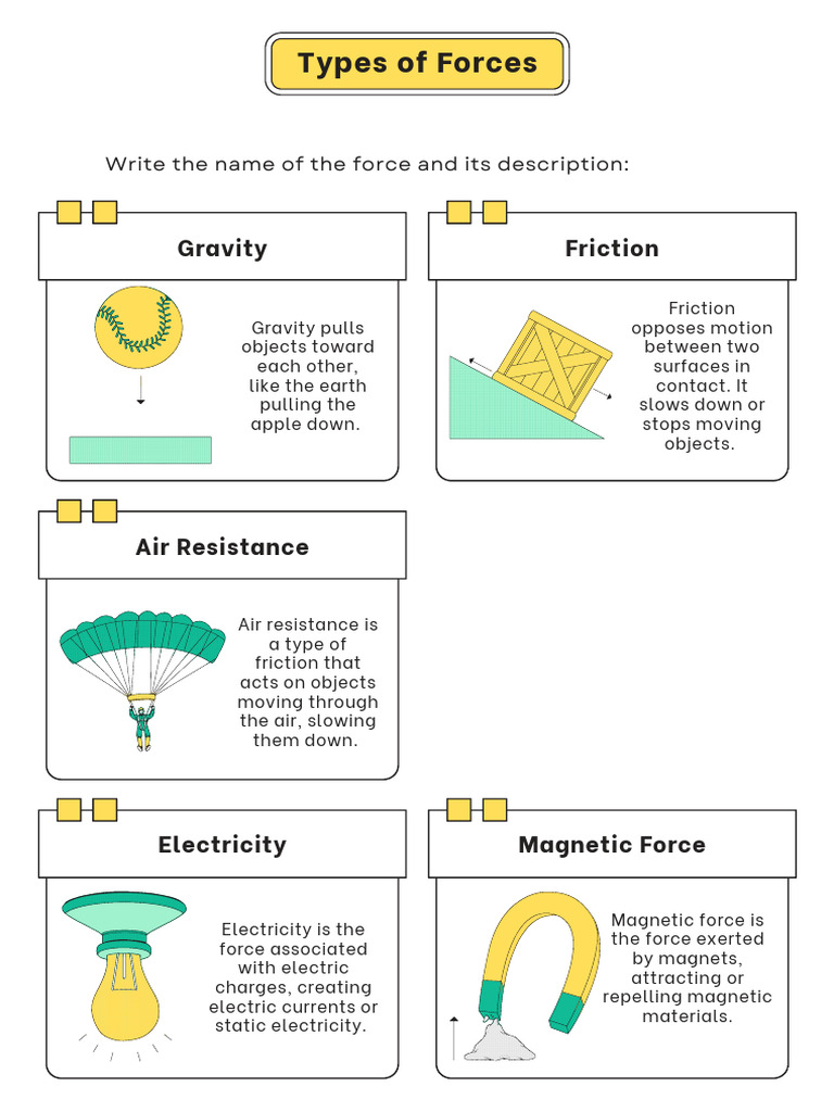 Grade 7 Forces Answer Key | PDF