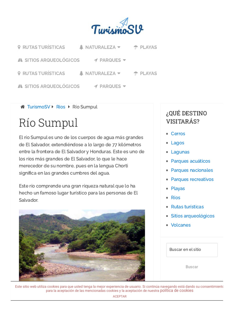 Río Sumpul - SV | PDF | El Salvador | Cookie HTTP