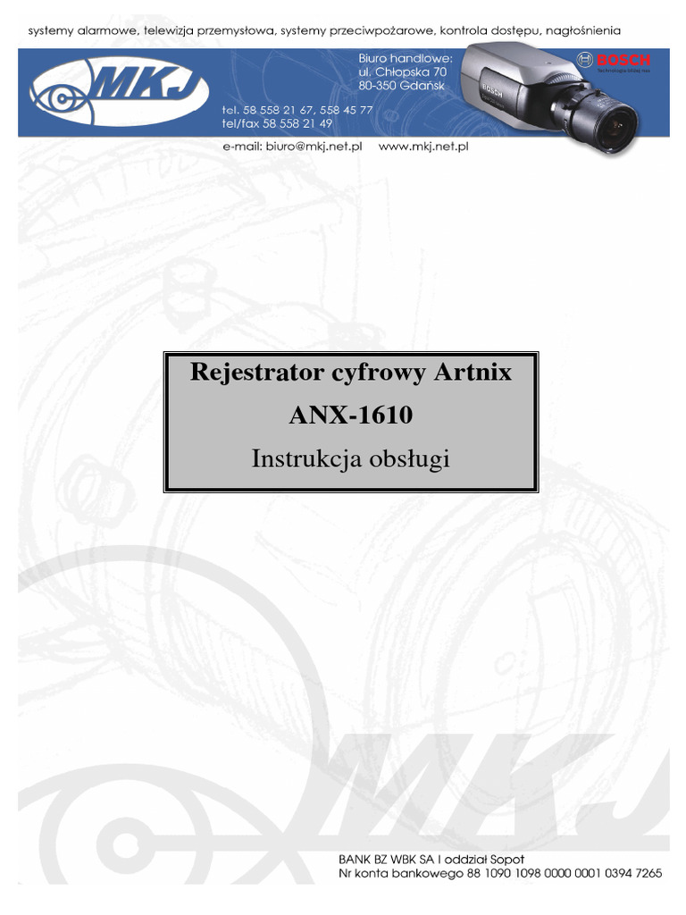 ANX 1610 (Instrukcja) | PDF
