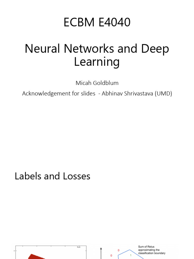 04_labels_and_losses | PDF | Statistical Classification | Deep Learning