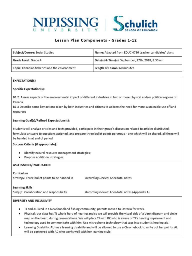 Grade 4 Social Studies Exemplar | PDF | Learning | Sustainability