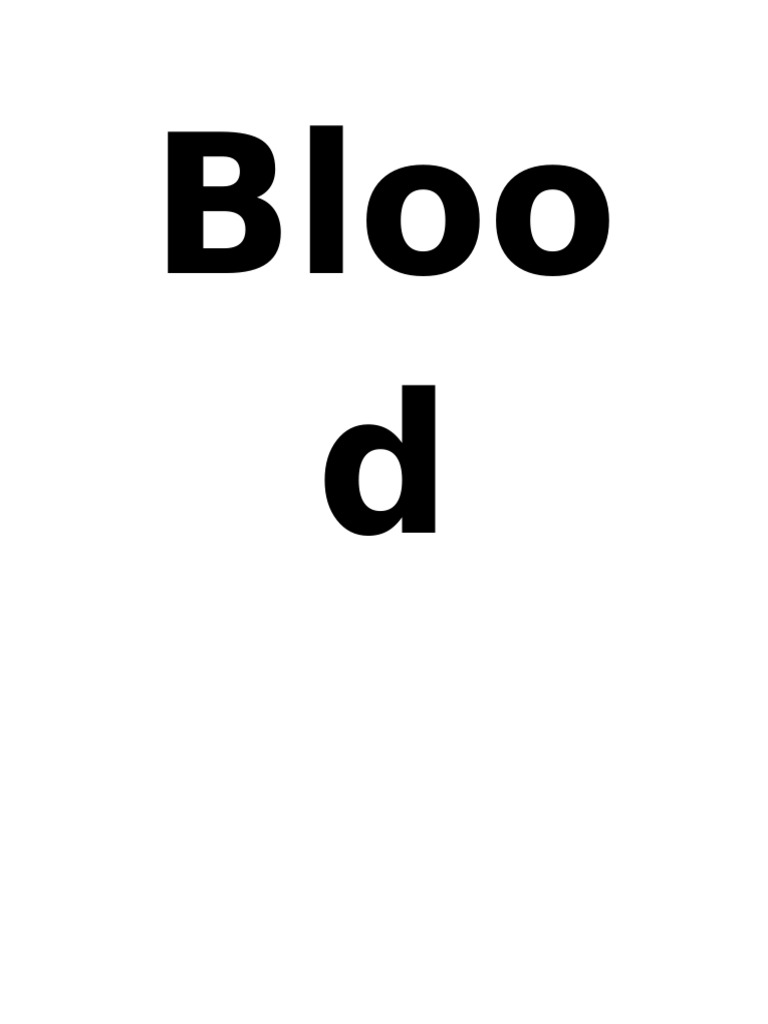 Blood | PDF