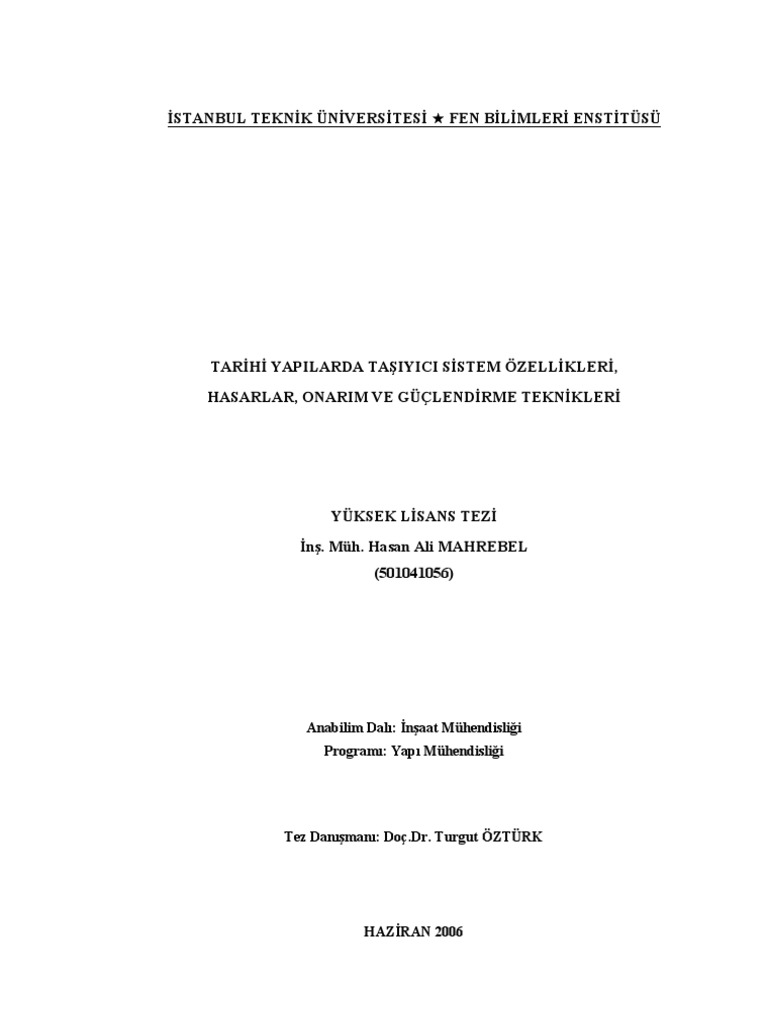 1tarihi Yapilarda Tasiyici Sistem Ozellikleri Hasarlar Onarim Ve ... 1tarihi Yapilarda Tasiyici Sistem Ozellikleri Hasarlar Onarim Ve ...