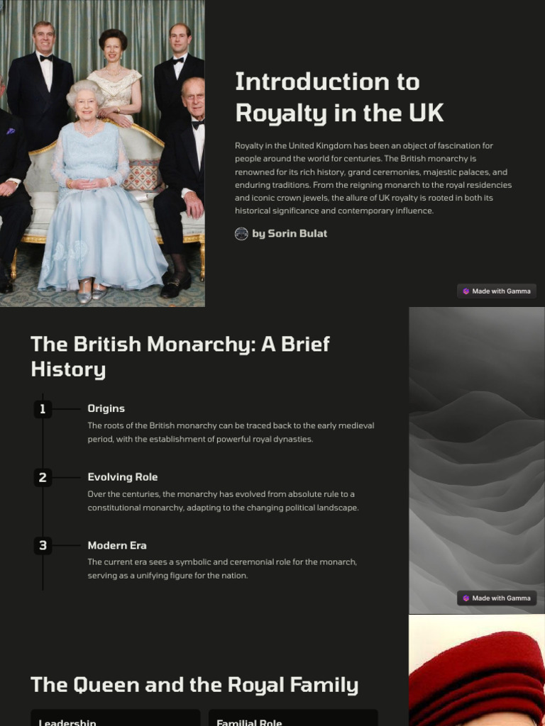 Introduction To Royalty in The UK | PDF | Monarchy Of The United Kingdom | Monarch