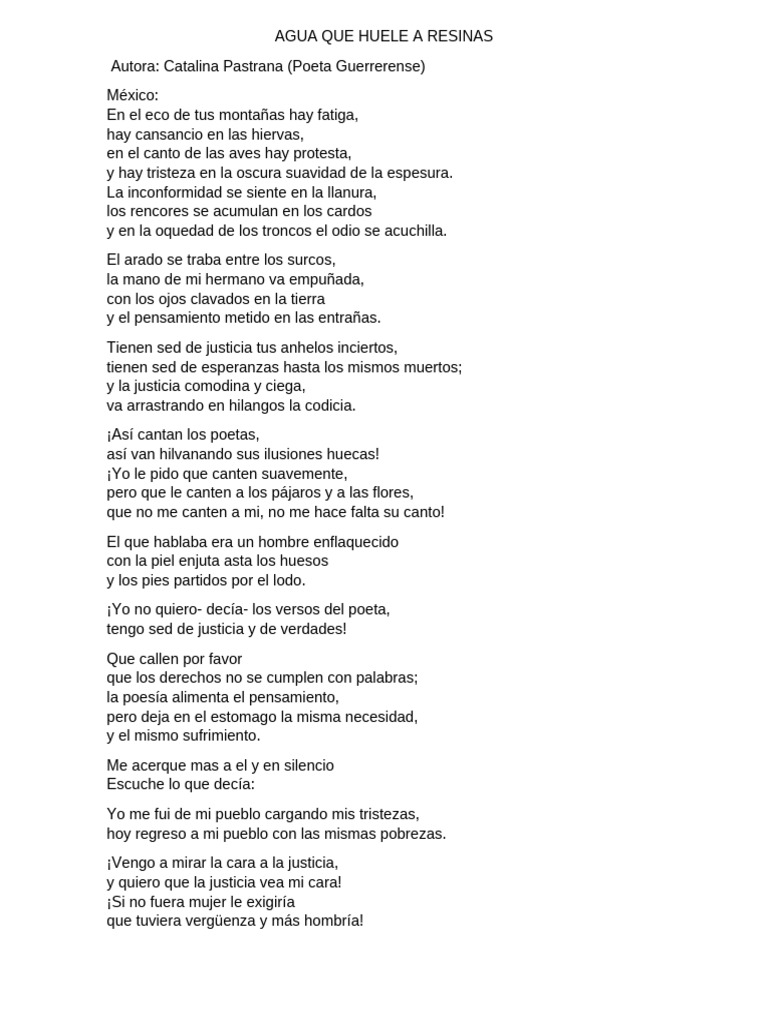 Agua Que Huele A | PDF