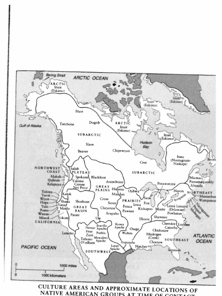 Map of Cultural Areas and Groups at Time of Contact | PDF