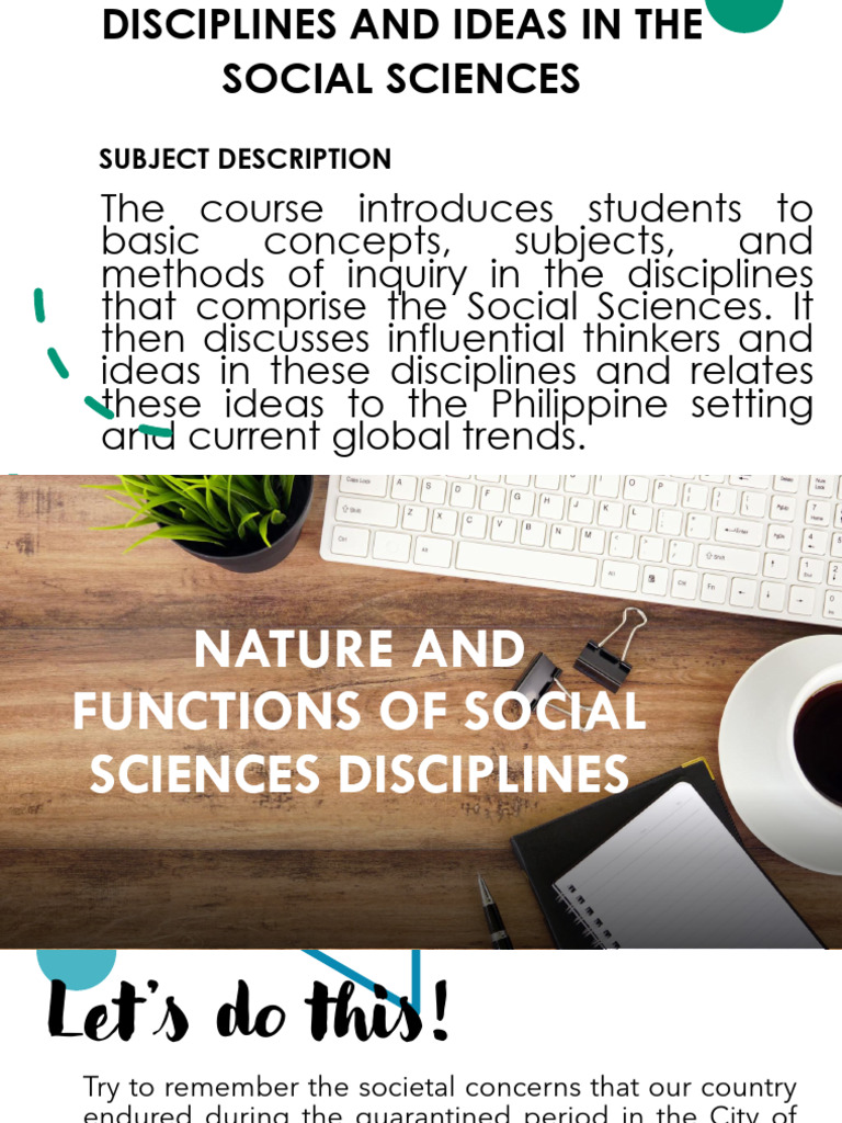 Social Sciences: Concepts and Disciplines | PDF | Science | Social Sciences