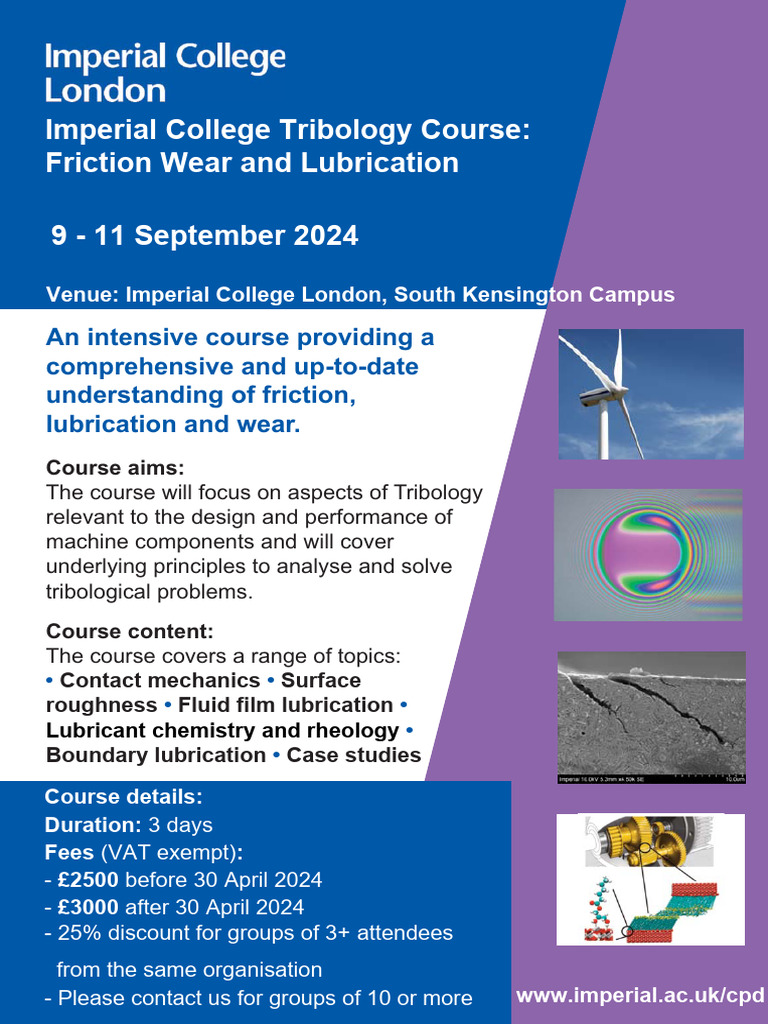 Tribology Flyer Sep2024 | PDF
