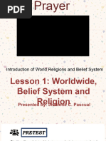 Introduction To World Religions and Belief Systems - Lesson 1 | PDF
