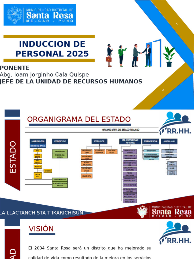 Induccion Al Personal - 2025 | PDF | Gobierno local | Institución