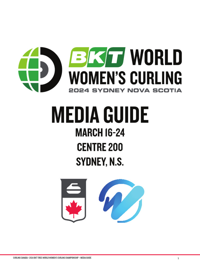2024 BKT Tires World Women's Curling Championship media guide - V1 (1) | PDF | Sports ...