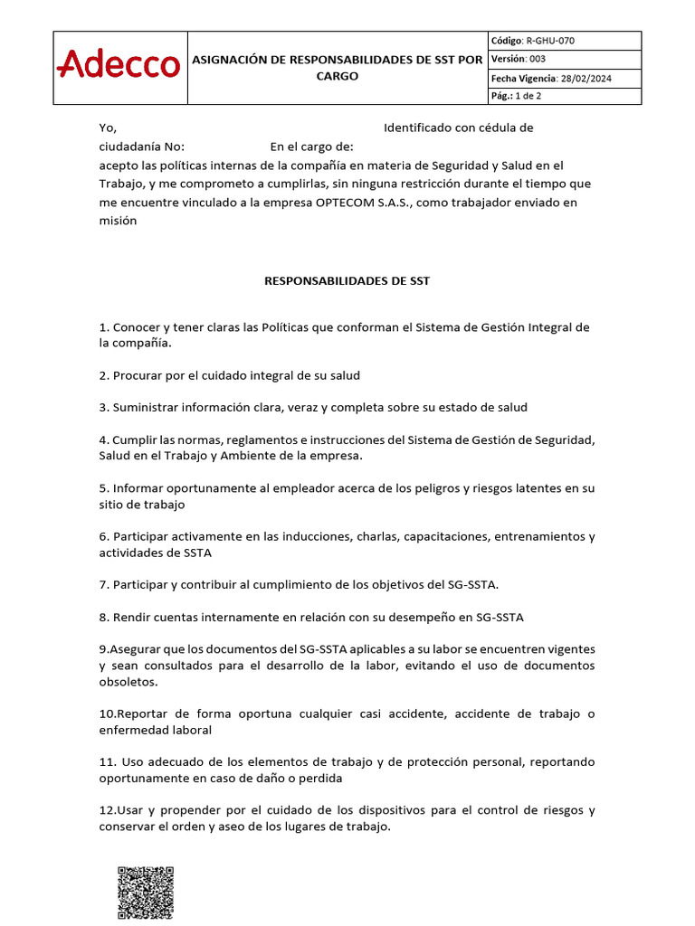 Employee External Documentos Adicionales Contratacion 20241230100301369 | PDF